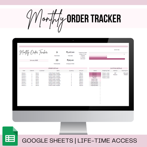 Monthly Order Tracker